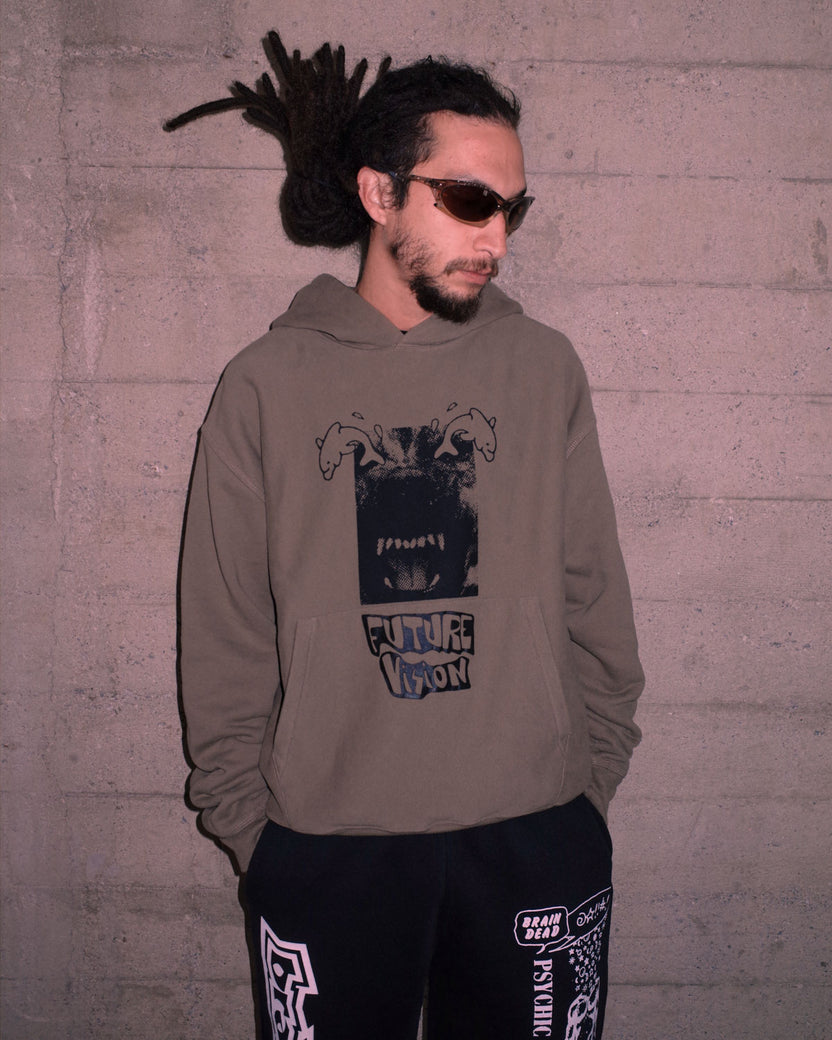 Future Vision Hoodie - Coffee – Brain Dead