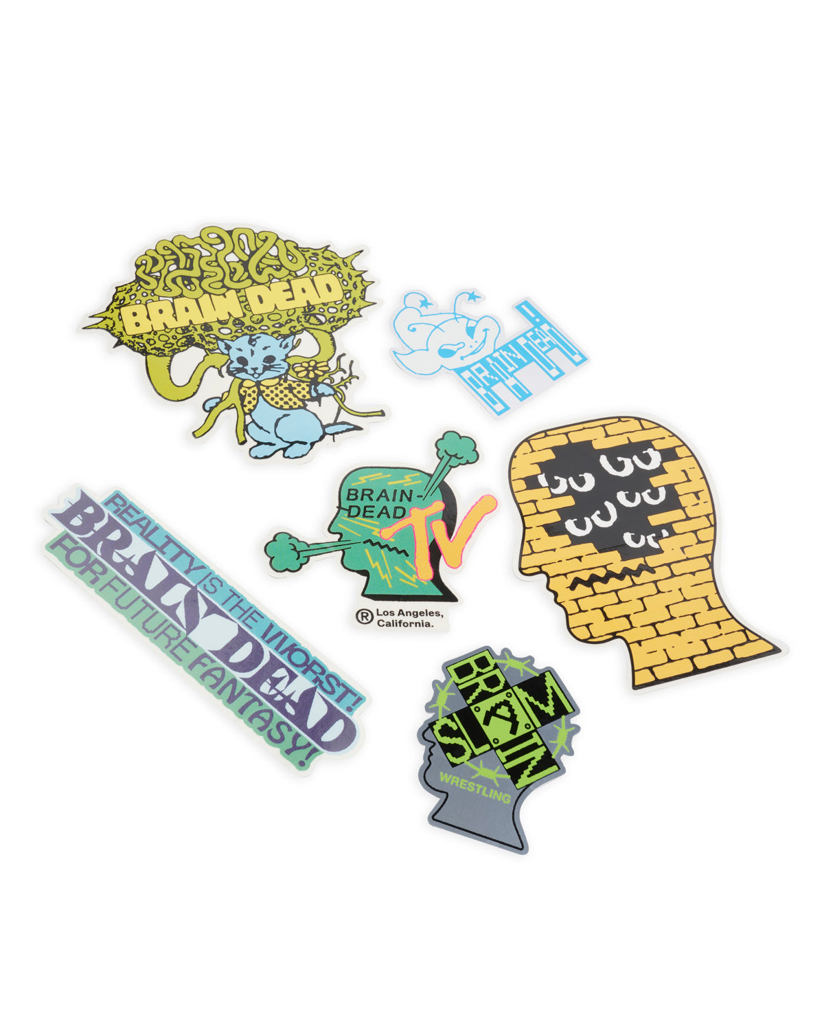 Brain Dead Vol. 6 Sticker Pack - Multi