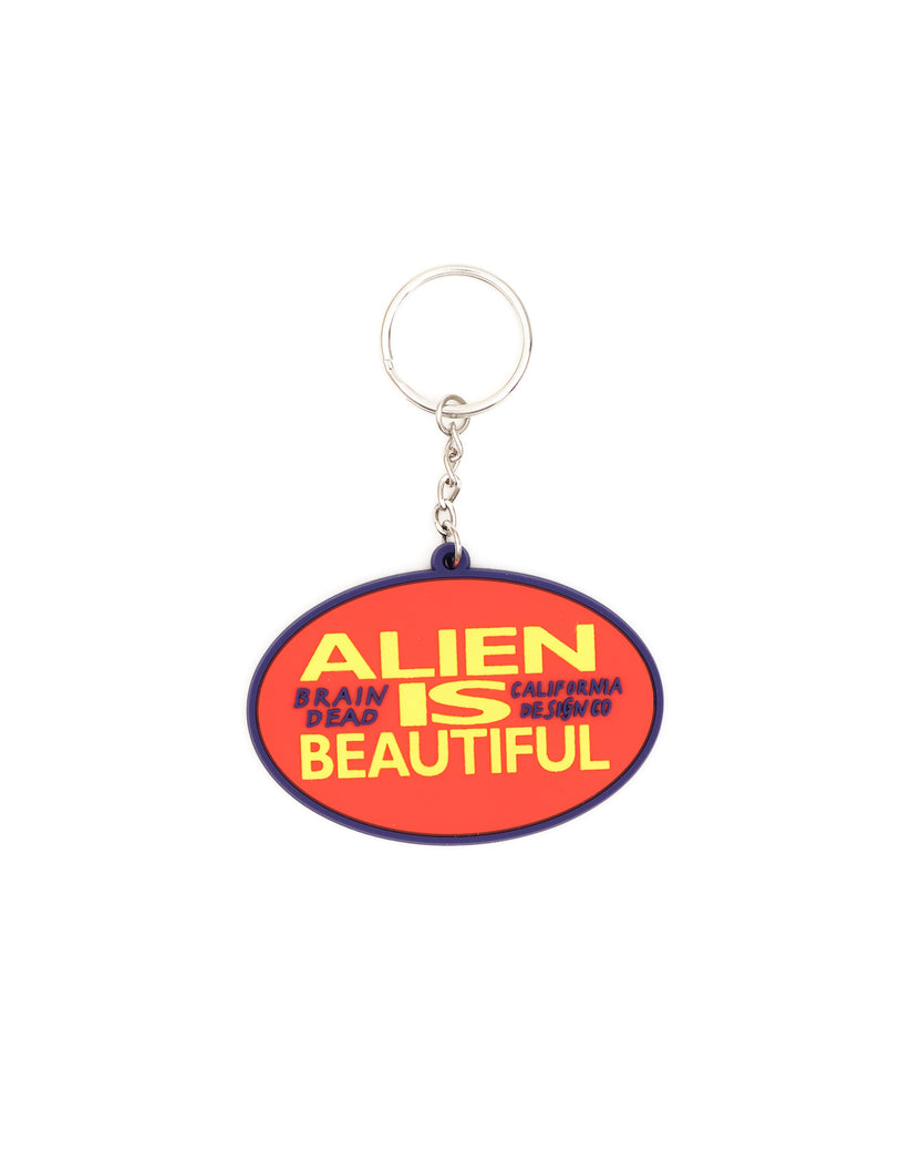 Beautiful Alien PVC Keychain - Red – Brain Dead